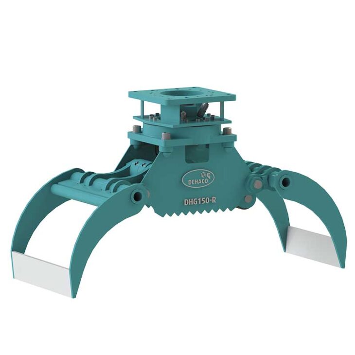 DHG150-R Hydraulic timber grab with rotation 1,2 - 3 ton - Iron Attachments