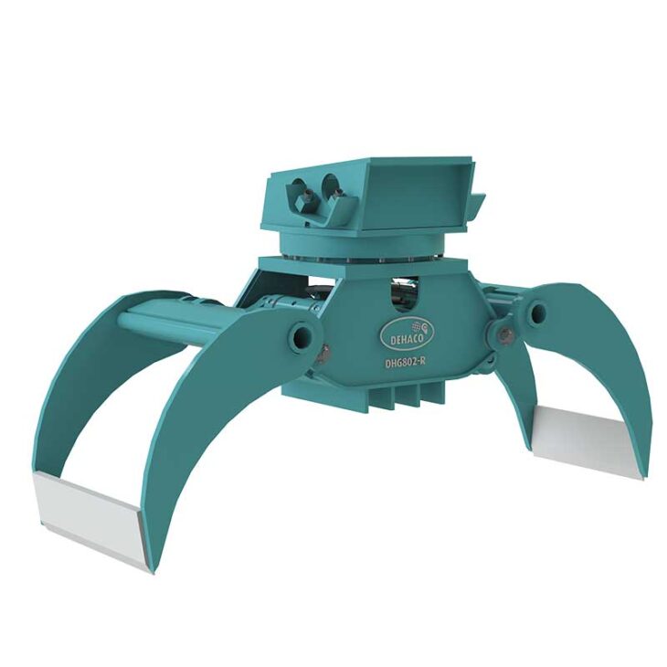 DHG802-R Hydraulic timber grab with rotation 12 - 20 ton - Iron Attachments