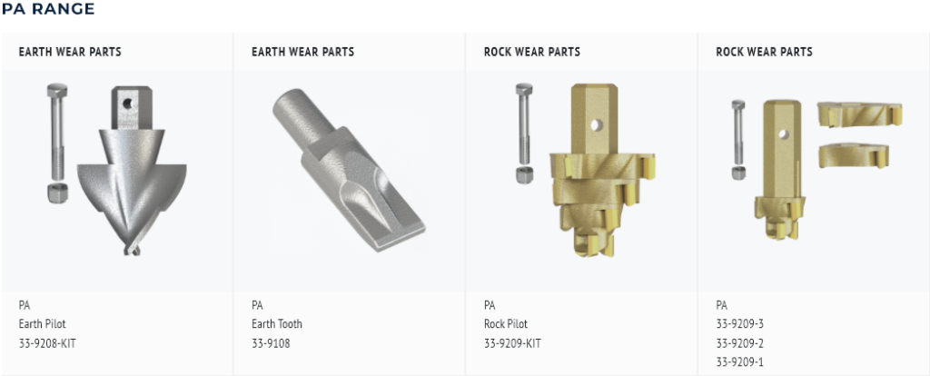 Auger Wear & Spare Parts - Iron Attachments